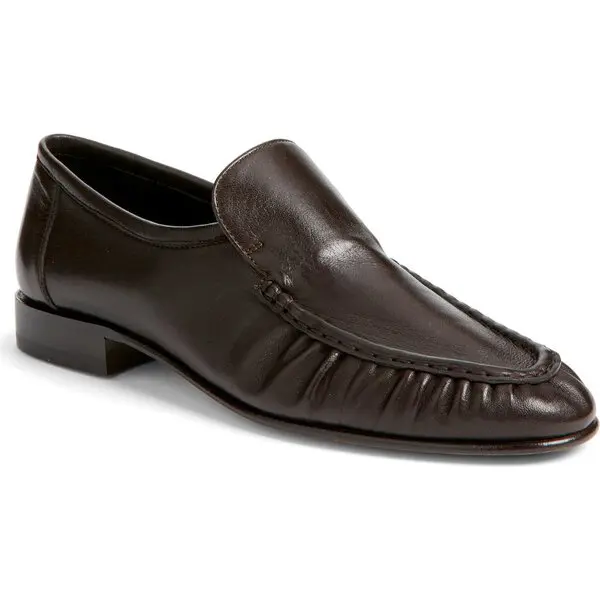THE ROW Soft Two Loafer - Lacquer Brown