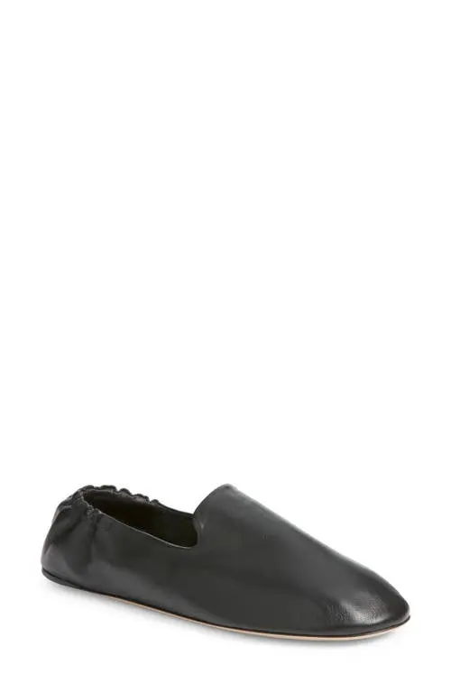 THE ROW Casa Slipper Loafer - Black