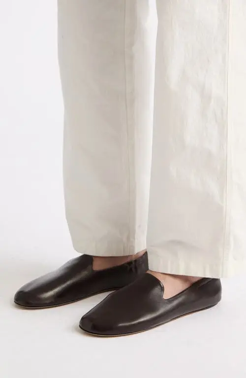THE ROW Casa Slipper Loafer - Lacquer Brown