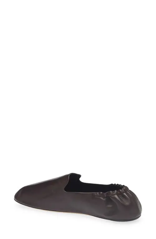 THE ROW Casa Slipper Loafer - Lacquer Brown
