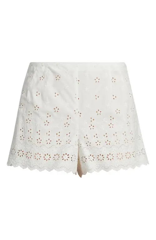 DÔEN Arda Eyelet Organic Cotton Mini Shorts