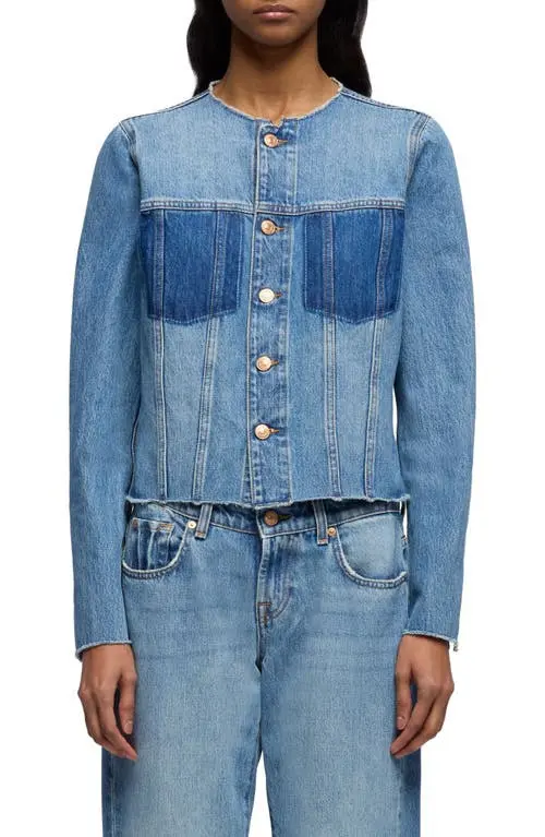 7 For All Mankind Vicky Denim Jacket - Shadowcrest
