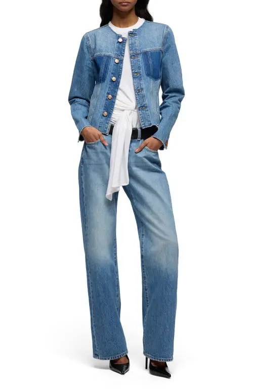 7 For All Mankind Low Straight Leg Jeans