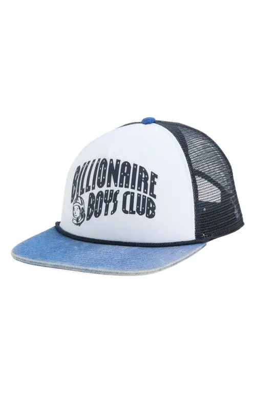 BILLIONAIRE BOYS CLUB Trucker Hat With Logo Detail - Denim