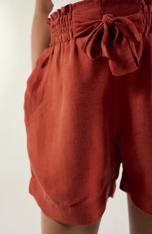 CACHE COEUR Maternity Smock Shorts - Copper