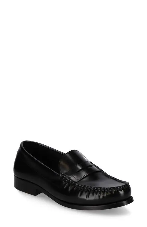 ALOHAS Rivet Leather Loafer - Black
