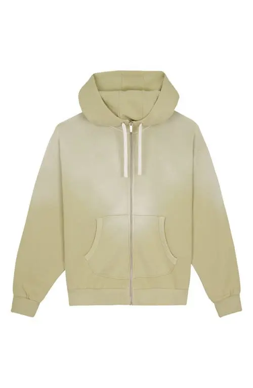 BRAIN DEAD Padded Elbow Zip-up Hoodie - Sand