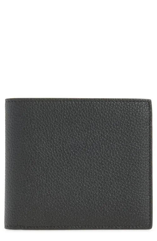 Thom Browne Pebbled Leather Bifold Wallet - Black
