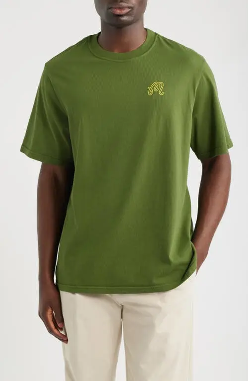 MALBON Bermuda Trinity Cotton Graphic T-shirt - Chive