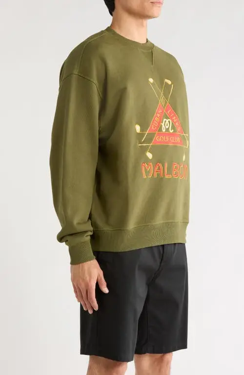 MALBON Embroidered Cotton Sweatshirt