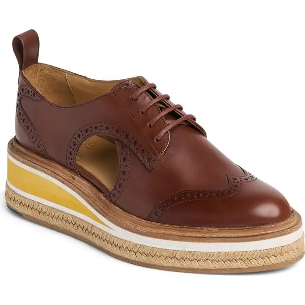 THE OFFICE OF US Ms. Sherman Leather Derby - Walnut