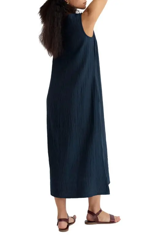 SEASALT CORNWALL Sleeveless Organic Cotton Dress - Maritime