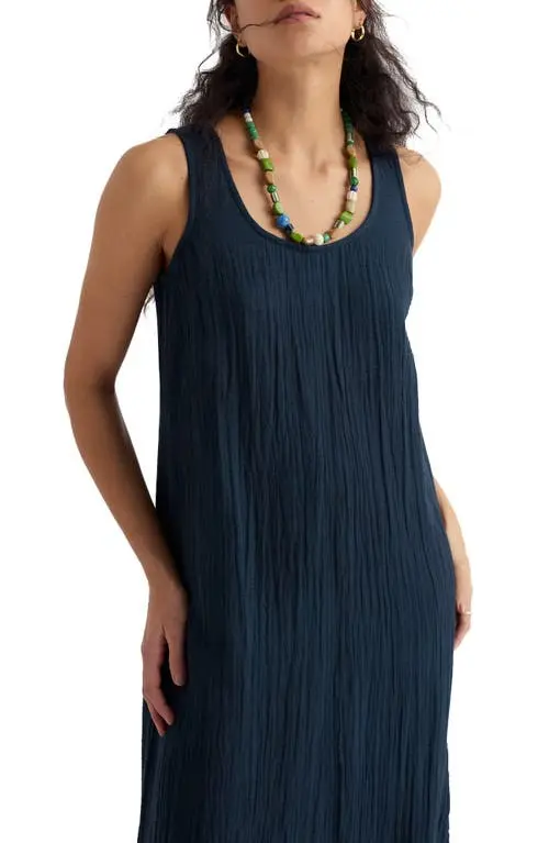 SEASALT CORNWALL Sleeveless Organic Cotton Dress - Maritime