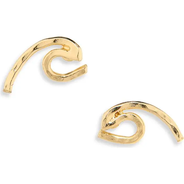 KIARA BY KI-ELE Teeny Wave Stud Earrings