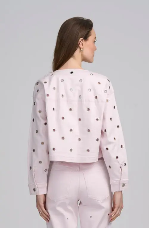 ELLE COLLECTION Grommet Detail Jacket - Pink
