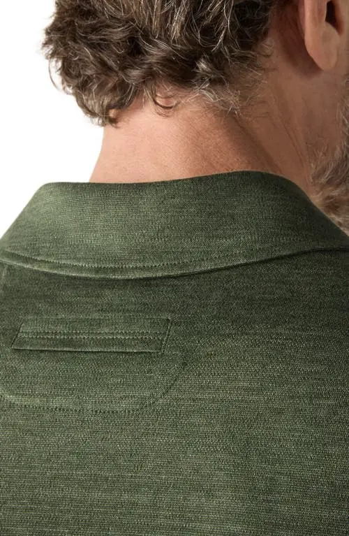 Zegna Lino Polo Shirt - Pine Green