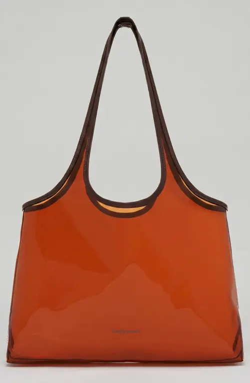 THIRTY YEARS Jelly Clear Tote - Amber