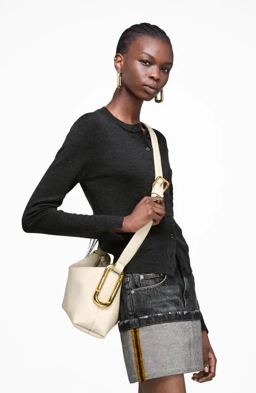 Marc Jacobs Medium Scene Leather Shoulder Bag - Cloud White