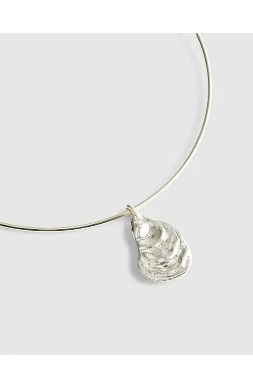 Madewell Shell Charm Wire Choker Necklace