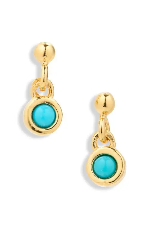 Madewell Demi-fine Turquoise Drop Earrings - Turquoise Multi