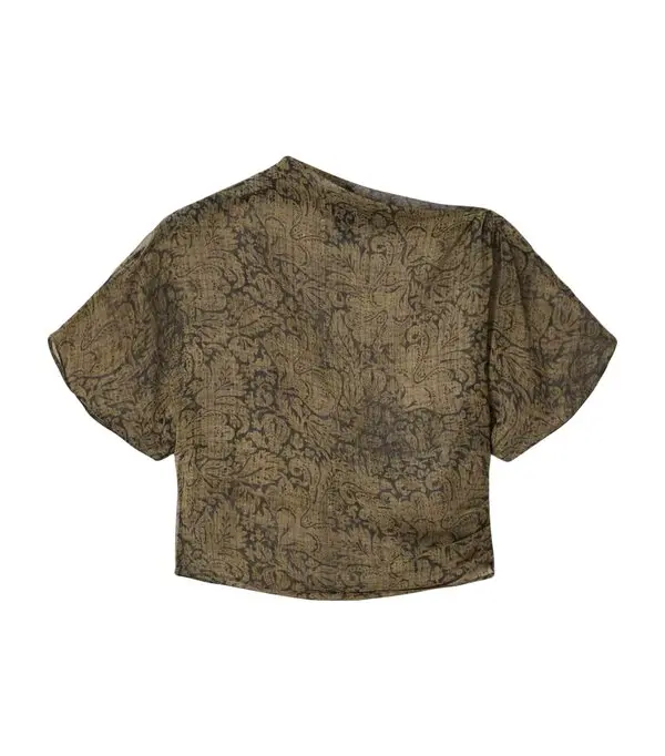 ALLSAINTS Sali Printed Sheer Top