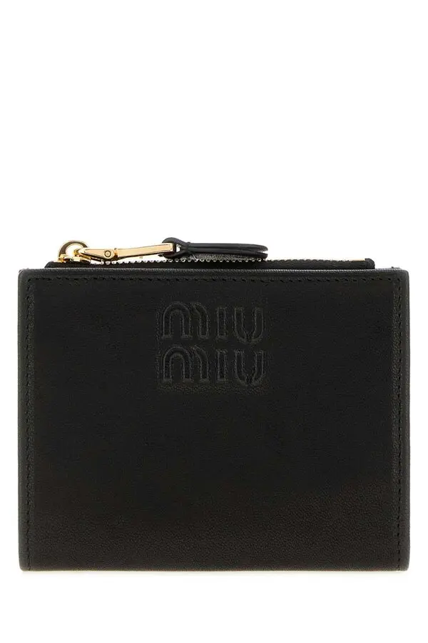 Miu Miu Nappa Leather Wallet - Black