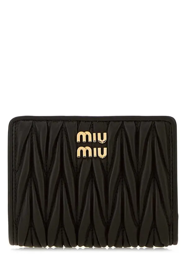Miu Miu Leather Wallet - Black