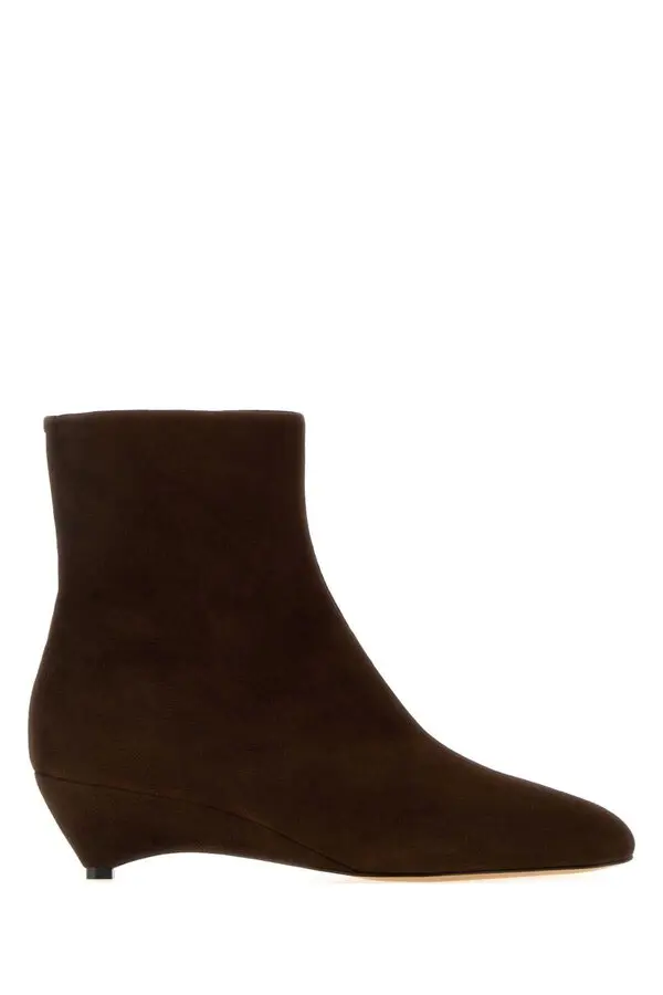 JIL SANDER Suede Ankle Boots - Brown
