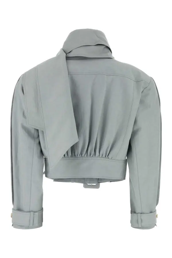 Chloé Light Grey Linen Blend Jacket