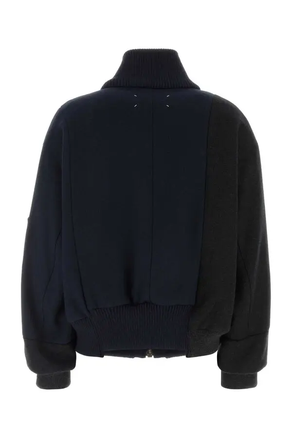 MAISON MARGIELA Two-tone Wool Bomber Jacket