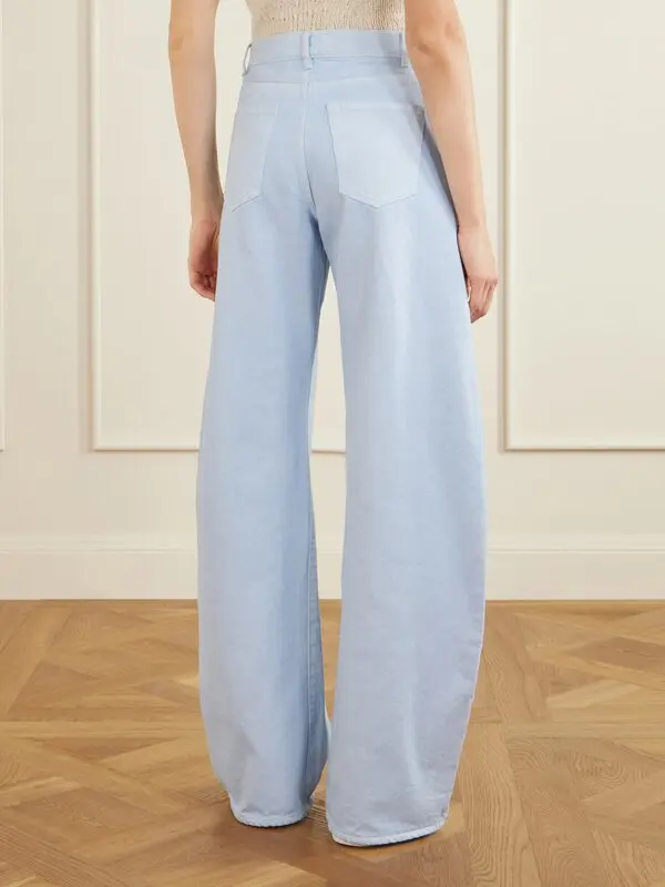 Gabriela Hearst Amoret Mid-rise Wide-leg Jeans - Blue