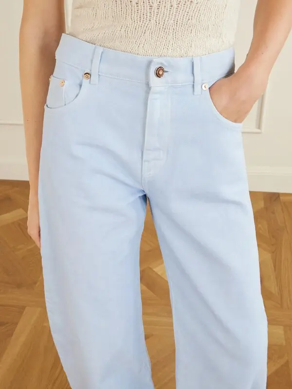 Gabriela Hearst Amoret Mid-rise Wide-leg Jeans - Blue