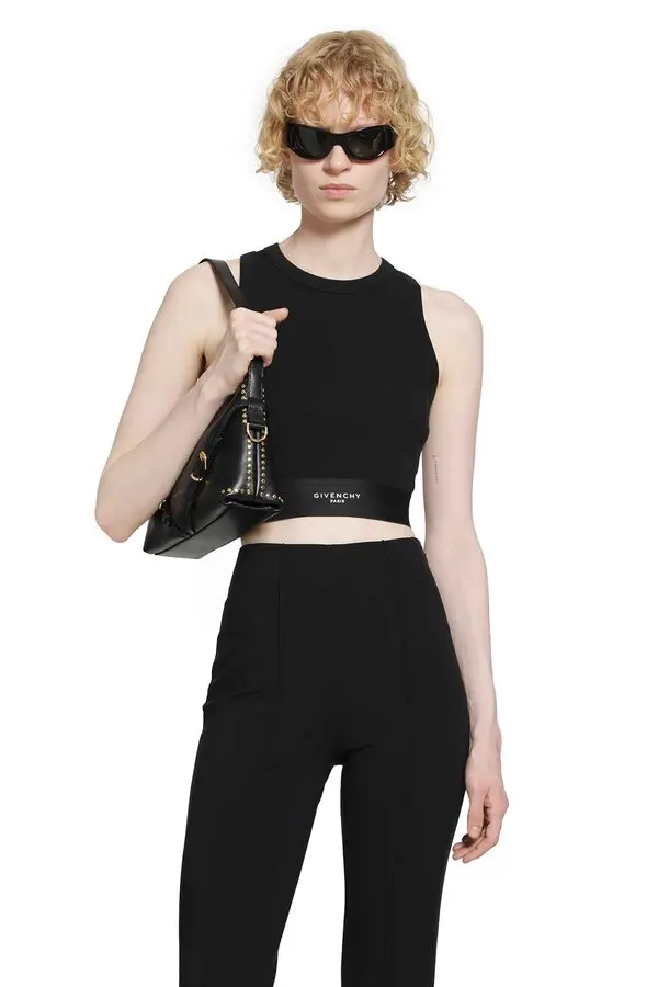Givenchy Cropped Tank Top - Black