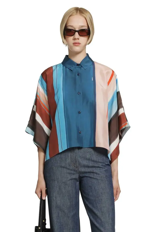 Fendi Striped Silk Shirt