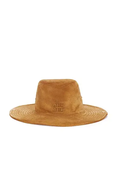 Miu Miu Suede Cowboy Hat