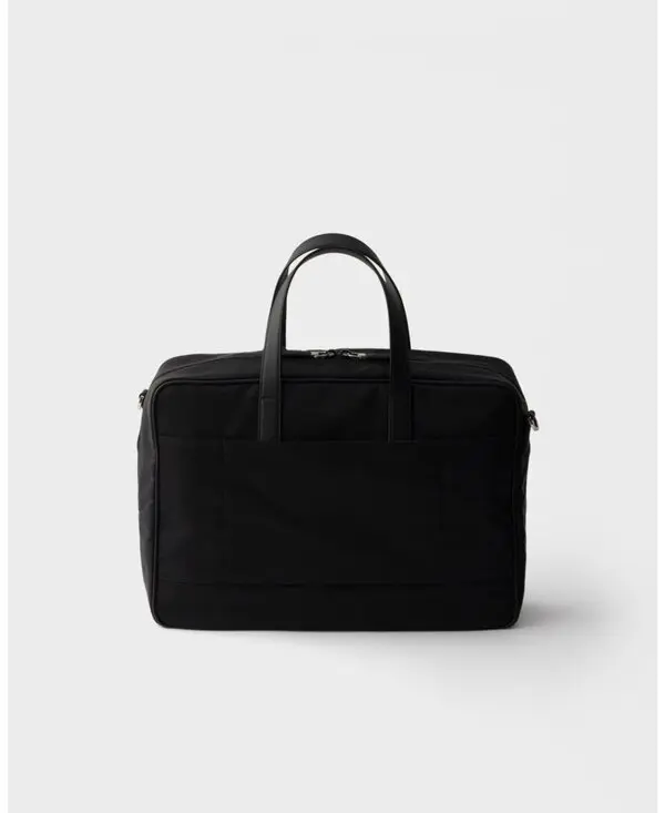 Prada Re-nylon And Saffiano Leather Work Bag