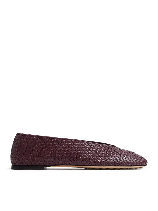 Bottega Veneta Woven Lambskin Ballerinas - Multicolor