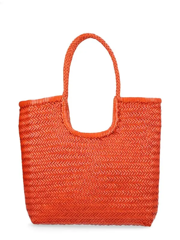 Dragon Diffusion Woven Leather Tote Bag