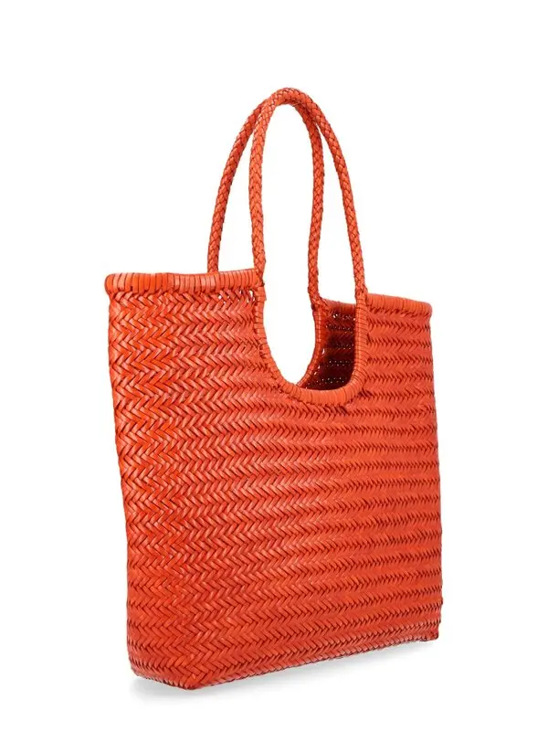 Dragon Diffusion Woven Leather Tote Bag