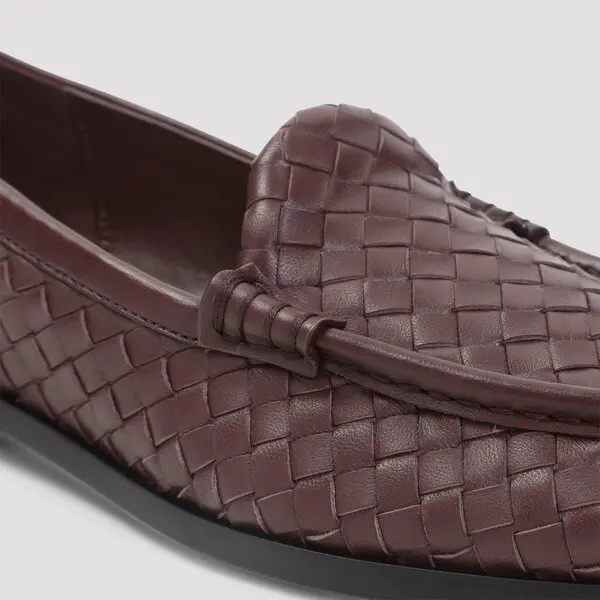 Bottega Veneta Silenzio Supple Intrecciato Loafer - Red
