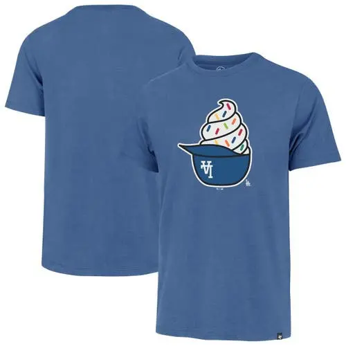 '47 Los Angeles Dodgers Ice Cream Helmet Franklin T-shirt - Royal