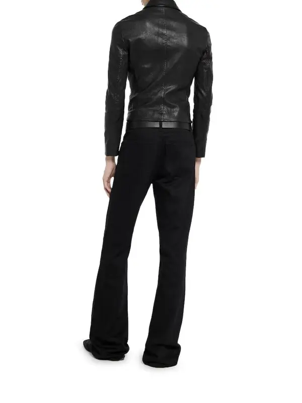 Gucci Washed Stretch Nappa Leather Jacket