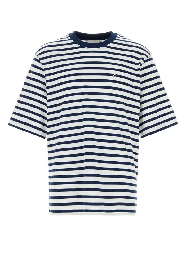 Ami Embroidered Cotton Oversize T-shirt - Multicolor