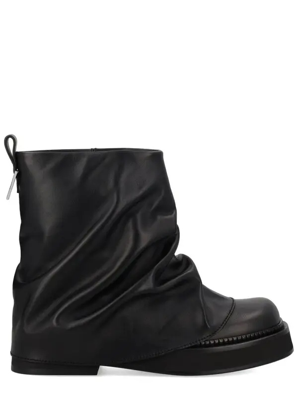 Attico Robin Mini Combat Boots - Black