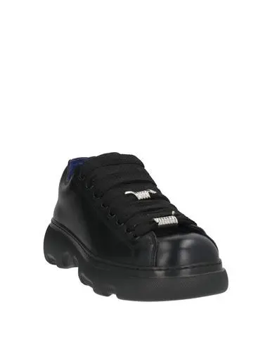 Burberry Leather Low-top Sneakers With Appliqués