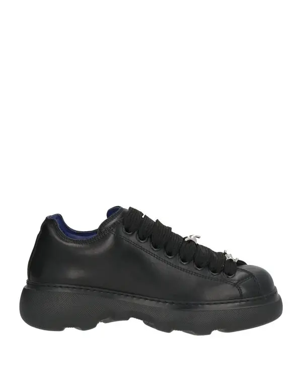 Burberry Leather Low-top Sneakers With Appliqués