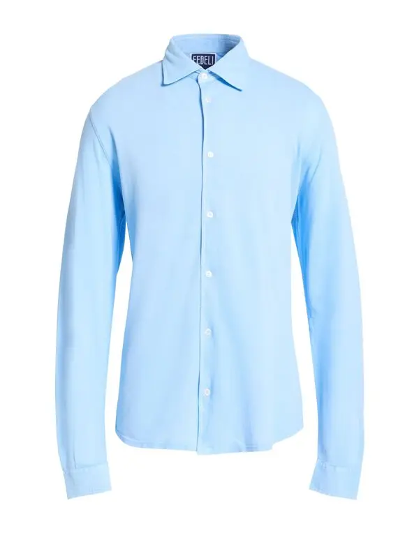 Fedeli Shirt Sky Size Cotton