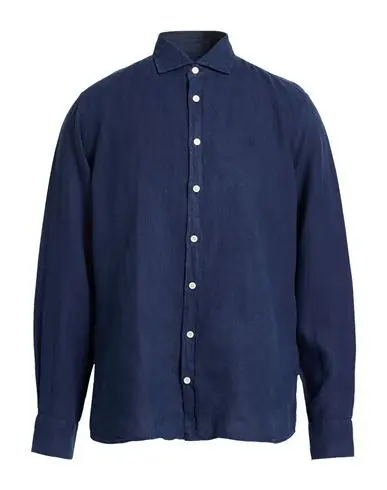 HACKETT Shirt Size Linen - Navy
