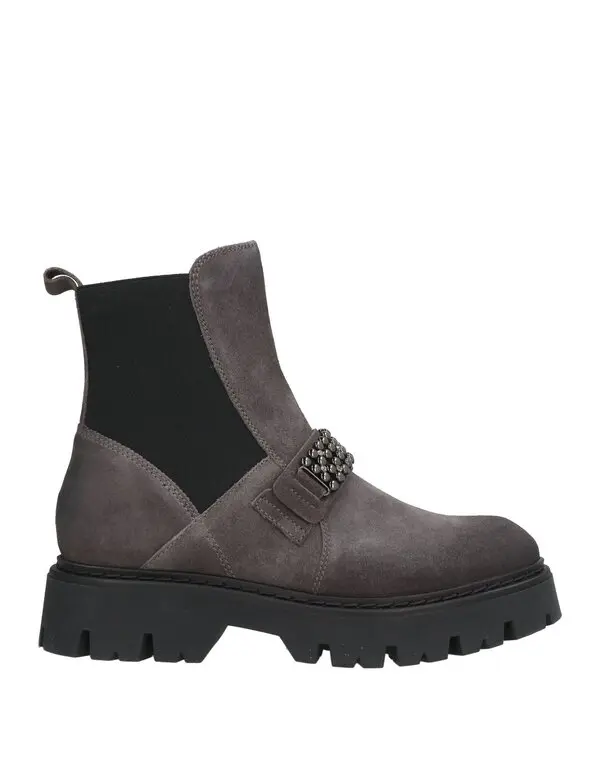 CAFÈNOIR Suede Ankle Boots With Studded Detailing