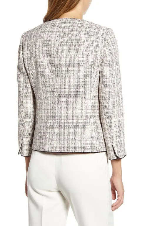 Anne Klein Plaid Jacket